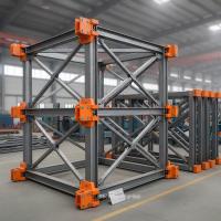 China 85um Cooling Tower Steel Structure Corrosion Resistant Galvanised Steel Frame Building for sale