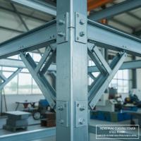 China 85um Cooling Tower Steel Structure Corrosion Resistant Galvanised Steel Frame Building for sale