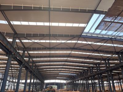 China Height 8 - 20 Meters  Galvanized Steel Warehouse Modular Steel Frame Construction for sale