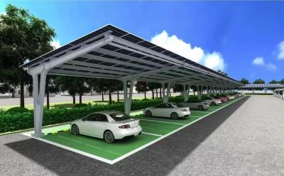 China Q355B Solar PV Carports Weather Resistant 35m/S Wind Carport Pv System for sale