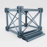 China 85um Cooling Tower Steel Structure Corrosion Resistant Galvanised Steel Frame Building for sale
