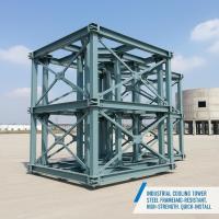 China 85um Cooling Tower Steel Structure Corrosion Resistant Galvanised Steel Frame Building for sale