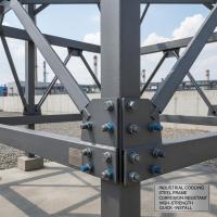 China 85um Cooling Tower Steel Structure Corrosion Resistant Galvanised Steel Frame Building for sale