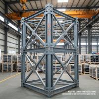 China 85um Cooling Tower Steel Structure Corrosion Resistant Galvanised Steel Frame Building for sale
