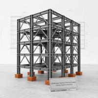 China High Rise Prefabricated Steel Frame Houses Prefab Commercial Metal Buildings Seismic for sale