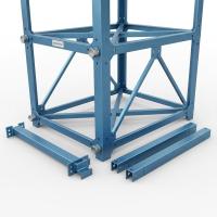 China 85um Cooling Tower Steel Structure Corrosion Resistant Galvanised Steel Frame Building for sale