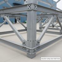 China 85um Cooling Tower Steel Structure Corrosion Resistant Galvanised Steel Frame Building for sale