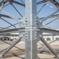China 85um Cooling Tower Steel Structure Corrosion Resistant Galvanised Steel Frame Building for sale