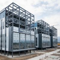 China High Rise Prefabricated Steel Frame Houses Prefab Commercial Metal Buildings Seismic for sale