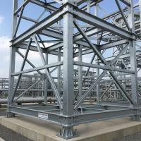 China 85um Cooling Tower Steel Structure Corrosion Resistant Galvanised Steel Frame Building for sale