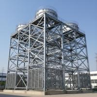 China 85um Cooling Tower Steel Structure Corrosion Resistant Galvanised Steel Frame Building for sale