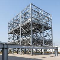China 85um Cooling Tower Steel Structure Corrosion Resistant Galvanised Steel Frame Building for sale