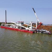 China JMD550 22-Inch River Sand Dredger with 900m³/h Capacity and 14m Dredging Depth - Crown Cutter Head Design for sale