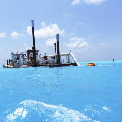 China Cummins Engine Hydraulic Cutter Suction Dredger 4000m³ Capacity with 15m Dredging Depth for Sea Sand Operations for sale