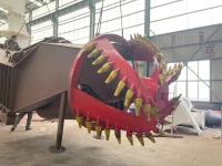 China Custom Dredger Cutter Head with 5 Blades and 40 Teeth for 650kW Cutter Suction Dredger Operations for sale