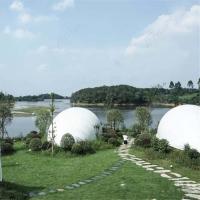 China 6x10m Hot Dip Galvanized Steel Tube Hard Glamping Shell Shape for sale