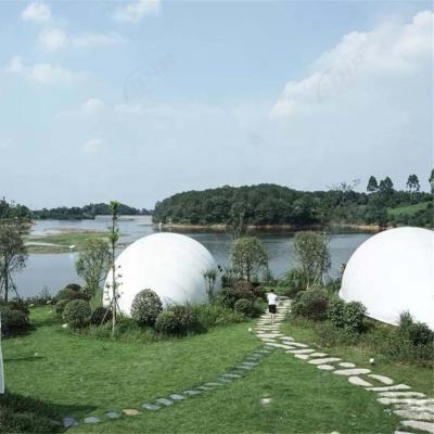 China 6x10m Hot Dip Galvanized Steel Tube Hard Glamping Shell Shape for sale