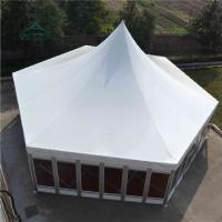 China Luxury Pagoda Top Multi Sided Tent 20x30 Aluminum Alloy Glass Wall for sale