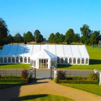 China Reception Party Square Marquee Tent 10*10m Aluminum Alloy Structure Steel Connection for sale