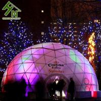China Strong Wind Resistant Semi Geodesic Tent 500-2000 People Dome Shelter Tents for sale