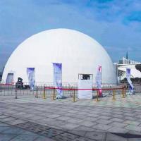 China Strong Wind Resistant Semi Geodesic Tent 500-2000 People Dome Shelter Tents for sale