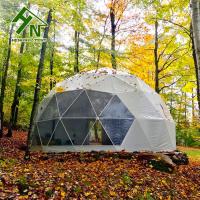 China Glass Door Geodesic Dome Tent Luxury Hotel UV Resistant Resort House for sale