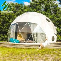 China Glass Door Geodesic Dome Tent Luxury Hotel UV Resistant Resort House for sale