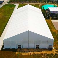 China Aluminum Alloy 6061 T6 Garden Clear Top Marquee Tent For 500 1000 Seaters ABS Panel for sale