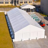 China Aluminum Alloy 6061 T6 Garden Clear Top Marquee Tent For 500 1000 Seaters ABS Panel for sale