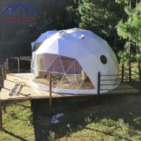 China Custom Geodesic Dome Greenhouse Tent Outdoor Fireproof Steel Frame for sale