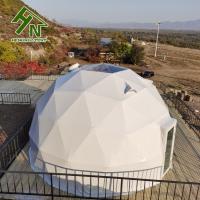 China Custom Geodesic Dome Greenhouse Tent Outdoor Fireproof Steel Frame for sale
