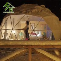 China Outdoor Waterproof Comfortable Dome Glamping Tent With Full Luxury Decoration for sale