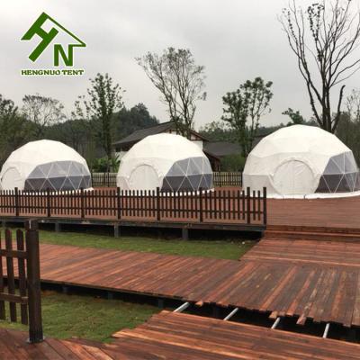 China 75kg/sqm Geodesic Dome Tent With 12mm Cotton Insulation Layer For Winter Cold Weather for sale