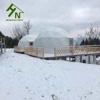 China Luxury Perfab Glamping Resort Bell Geo Dome Tent Mildew Proof for sale