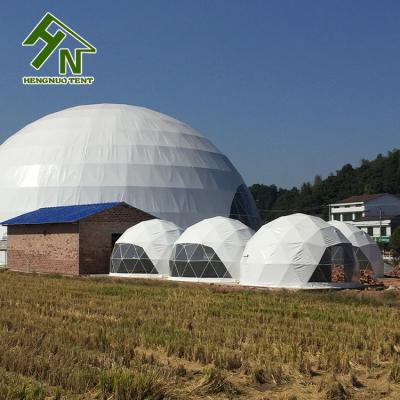 China Luxury Perfab Glamping Resort Bell Geo Dome Tent Mildew Proof for sale