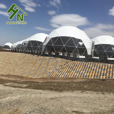 China Outdoor Winter Safari Geodesic Dome Tent Fire Resistant Glamping House Tent for sale
