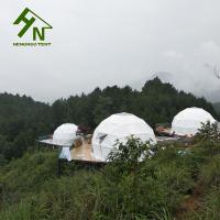 China Luxury Galvanized Steel Geodesic Dome Structure Family Camping Tent Fire Resistance for sale