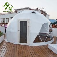 China Luxury Galvanized Steel Geodesic Dome Structure Family Camping Tent Fire Resistance for sale