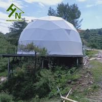 China Luxury Galvanized Steel Geodesic Dome Structure Family Camping Tent Fire Resistance for sale