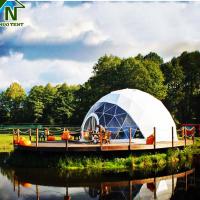 China Galvanized Steel Tube Geodesic Dome Tent Heated Eco Hotel Decoration Prefab Dome Desert Tent for sale