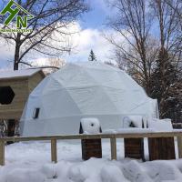 China hot-dip Galvanized steel outdoor glamping house living dome tent for tourist attrations for sale