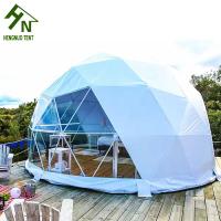 China Galvanized Steel Frame Geodesic Hotel Dome Tent Wih Full Necessory Decoration for sale