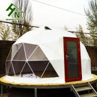 China Galvanized Steel Frame Geodesic Hotel Dome Tent Wih Full Necessory Decoration for sale