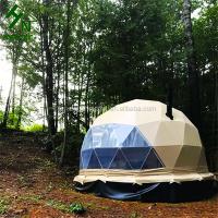 China Diameter 6m Geodesic Dome Tent Glamping Prefab House For Rourist Accommodation for sale