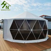 China Galvanized Steel Frame Geodesic Yurt Mongolian Tent Resort Dome House for sale