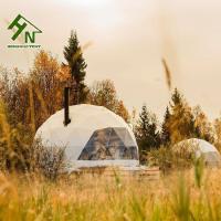 China Fireproof Outdoor Camping Geodesic Dome Tent 5m Diameter For Accommodation for sale