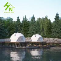 China Fireproof Outdoor Camping Geodesic Dome Tent 5m Diameter For Accommodation for sale