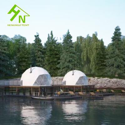 China Fireproof Outdoor Camping Geodesic Dome Tent 5m Diameter For Accommodation for sale