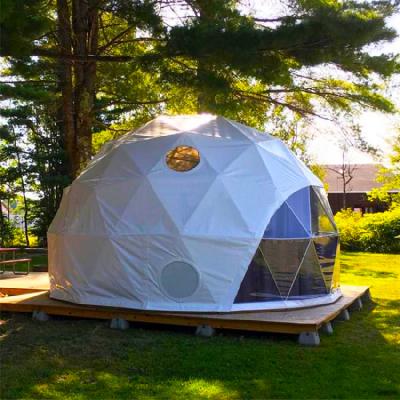 China Diameter 4m Waterproof Glamping Dome Tent For House Living for sale