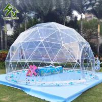 China Temporary Geodesic Dome Tent Transparent Pvc Roof For Outdoor Events for sale